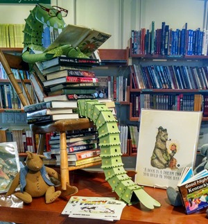 "Bookworm" by Twyla and Lonnie Money at the Kentucky Artisan Center