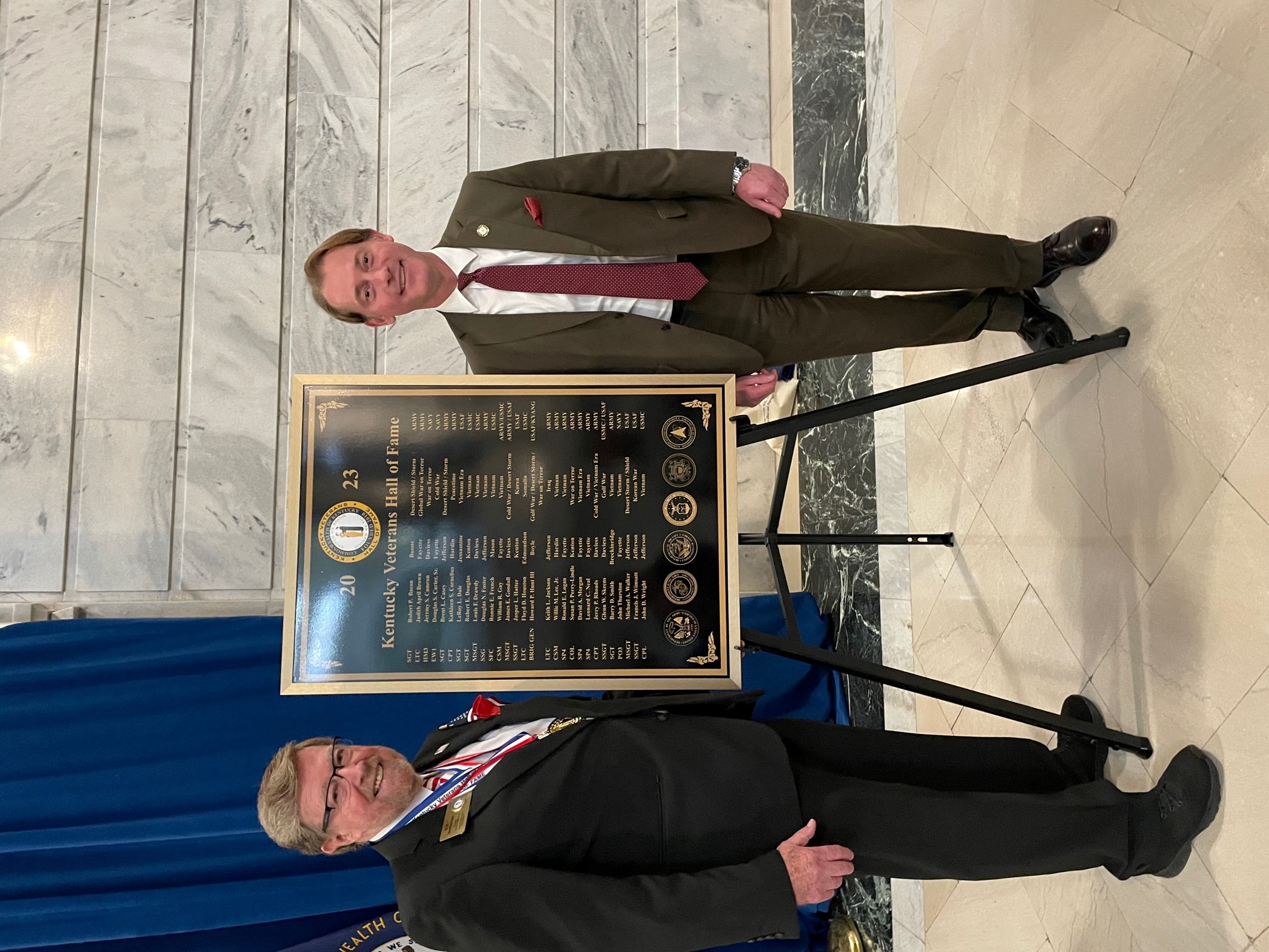 Inductees of the Kentucky Veterans Hall of Fame are recognized by ...